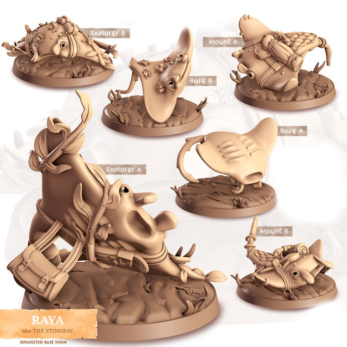Jual CMC Dungeons & Dragons - Manta Ray Miniature | Shopee Indonesia