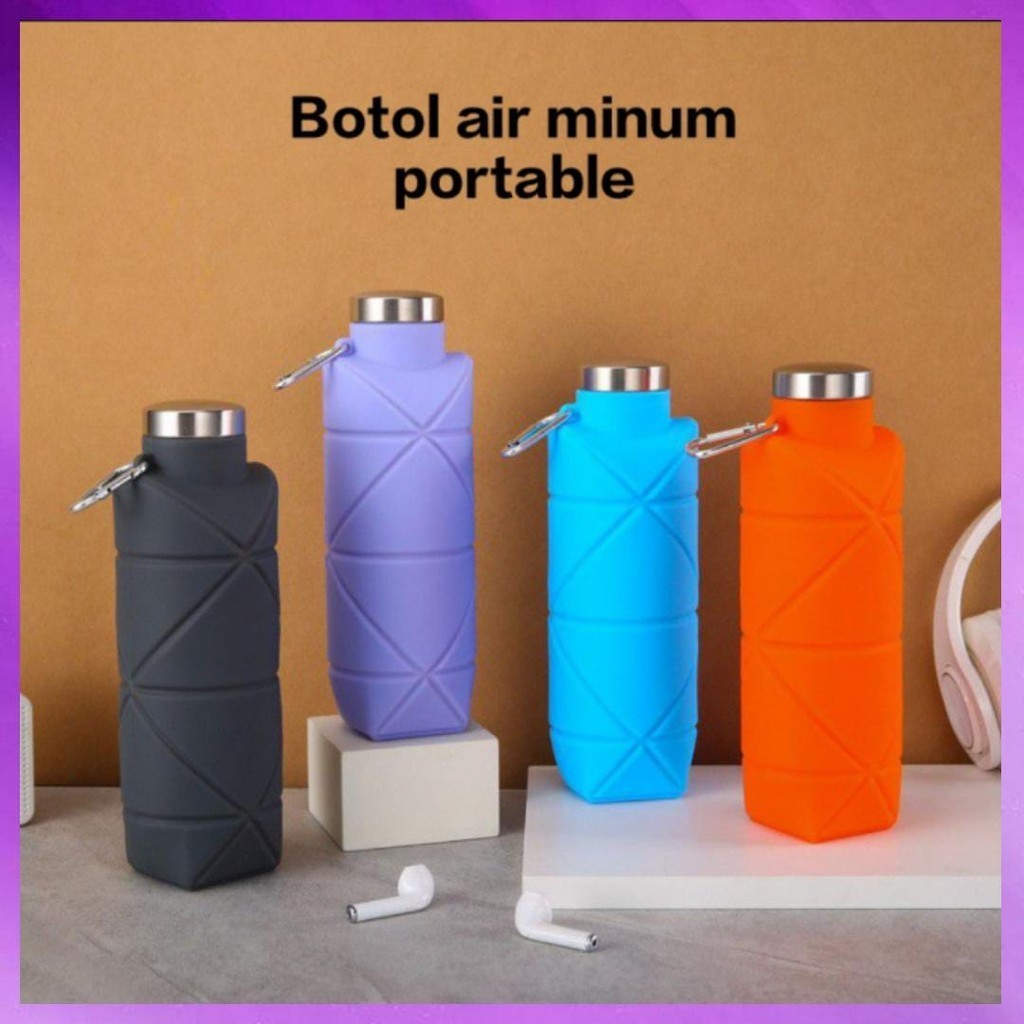 Jual Jnshop Botol Air Minum Lipat 700ml Silikon Bebas BPA Tempat ...