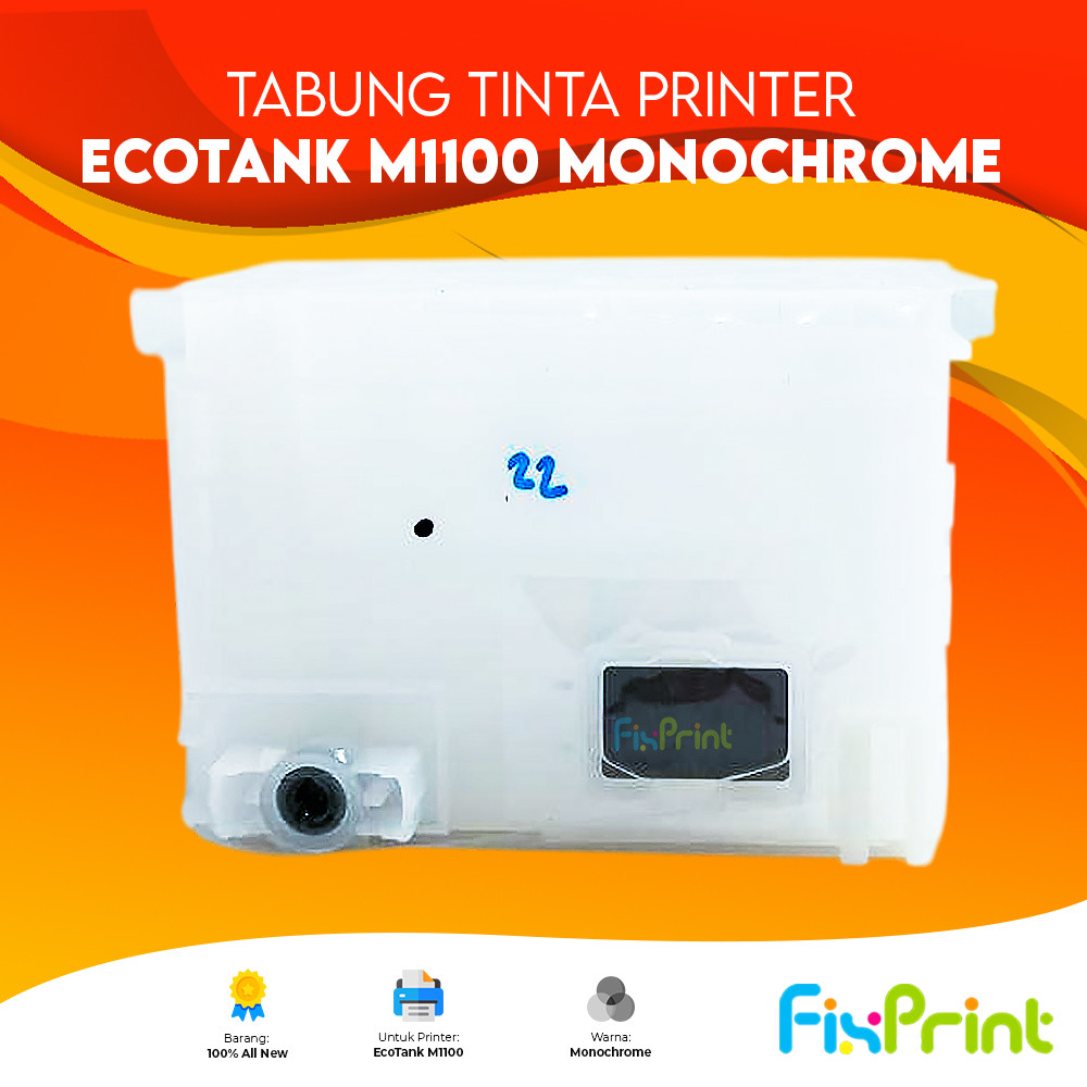 Jual Tabung Tinta Printer Epson M1100 M 1100 Black InkTank Monochrome ...