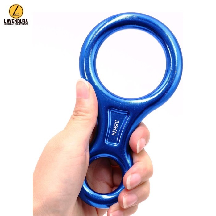 Jual Figure eight descender 35kN alloy alumunium figure 8 wall climbing ...