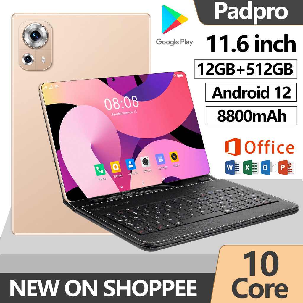 Jual Tablet Pad Pro 5G Baru Tab Android Tablet PC Gaming11.6 inch Full ...