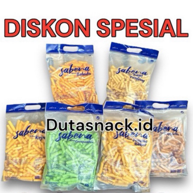 Jual 1 karton snack SABENA NEW ISI 6 karung 1kg MIX rasa bisa COD ( NEW ...