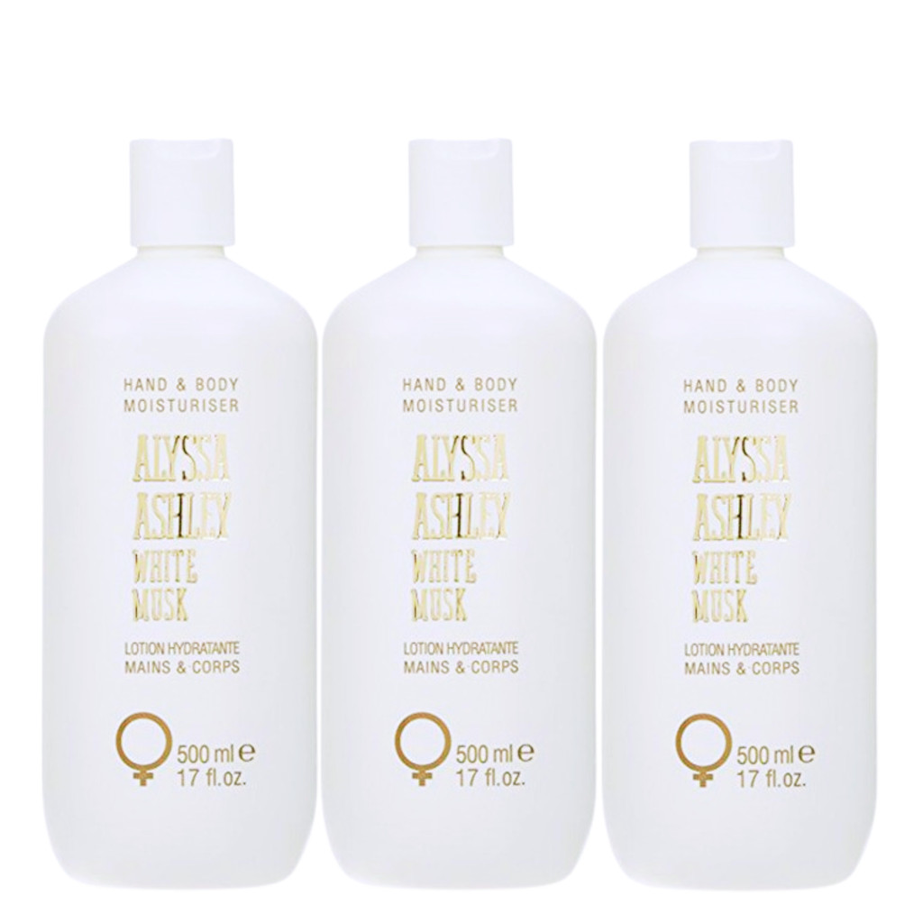 Jual Alyssa Ashley Bundle 3pcs White Musk Body Lotion 750ml | Shopee ...