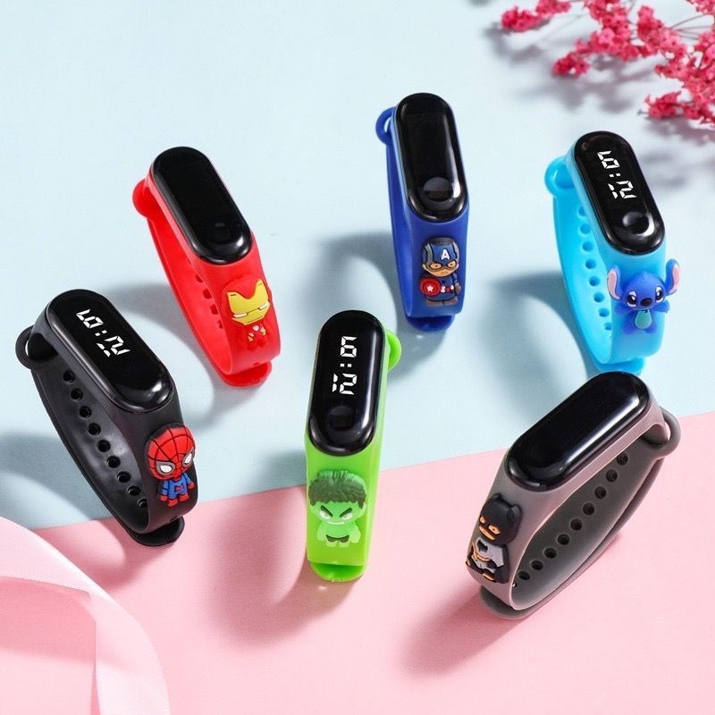 Jual MV Jam Tangan Digital Elektronik Tahan Air Led Rubber IP67 ...