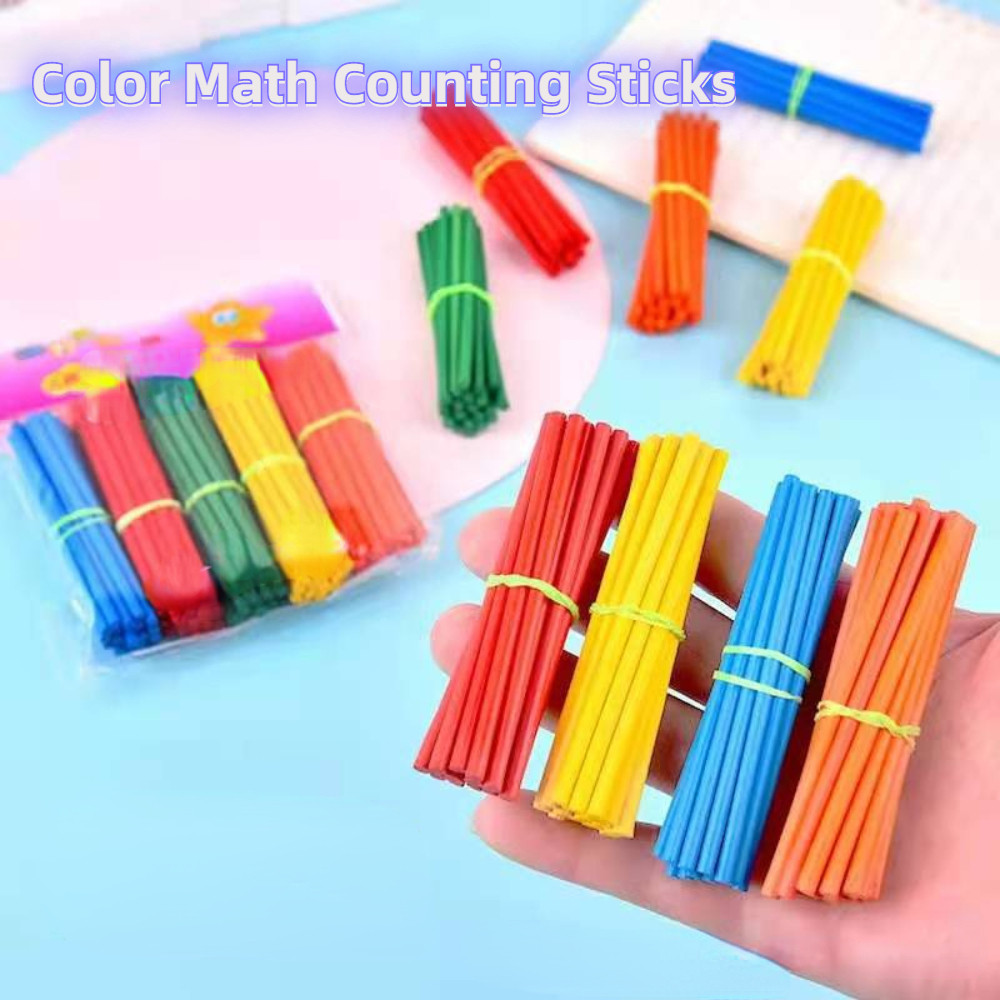 Jual 100pcs/8cm Math Color Counting Stick Children's Learning ...