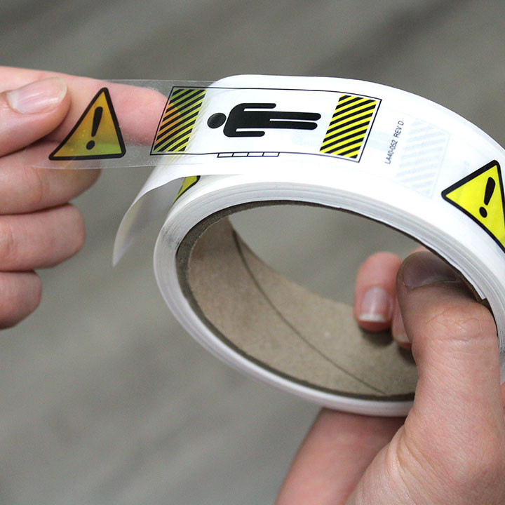 Jual custom logo transparent vinyl waterproof sticker personalized ...