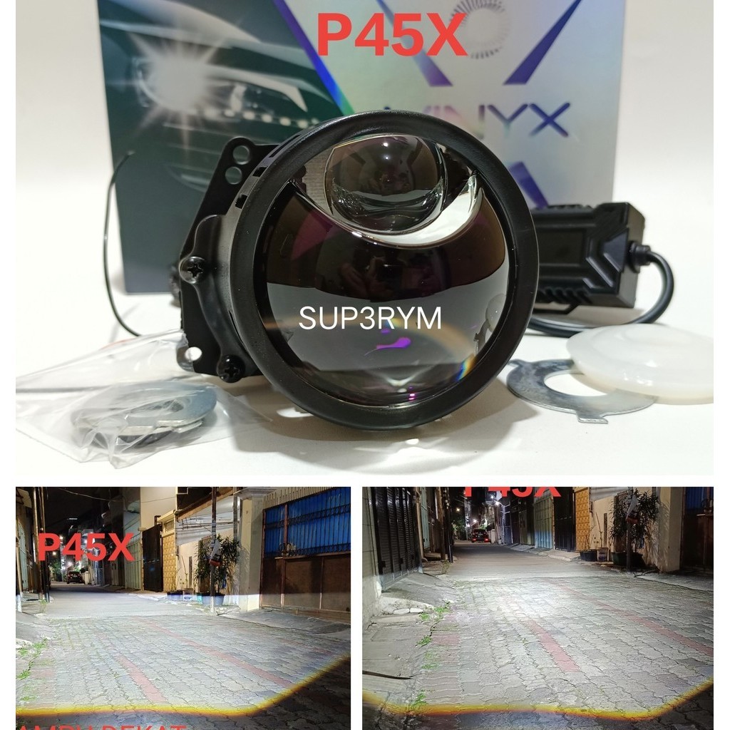 Jual Lampu Utama Projie Projector Biled Vinyx P45X sinar laser 3 inch ...