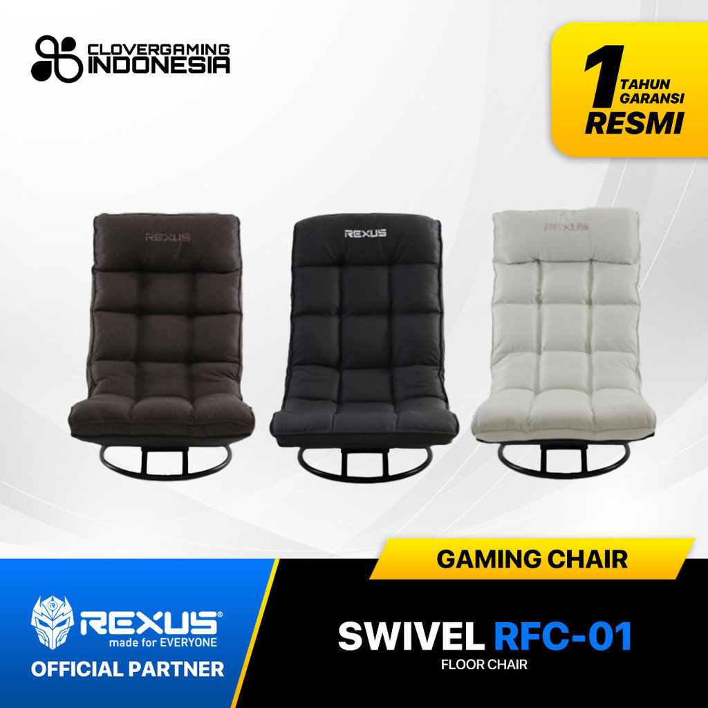 Jual Rexus Swivel RFC01 / RFC-01 Gaming Floor Chair RFC 01 Kursi Gaming | Shopee Indonesia