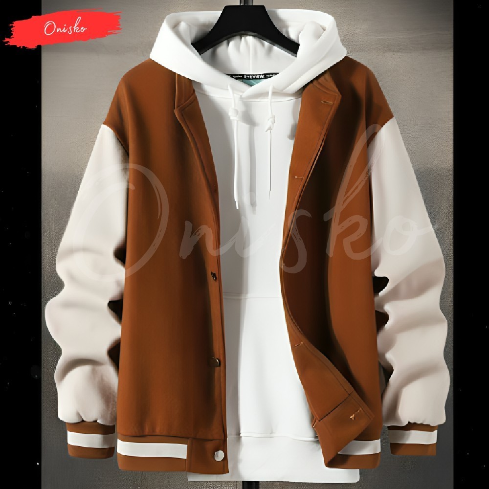 Jual Jaket Varsity Kupluk Bomber Baseball Model Polos Kekinian Terbaru ...