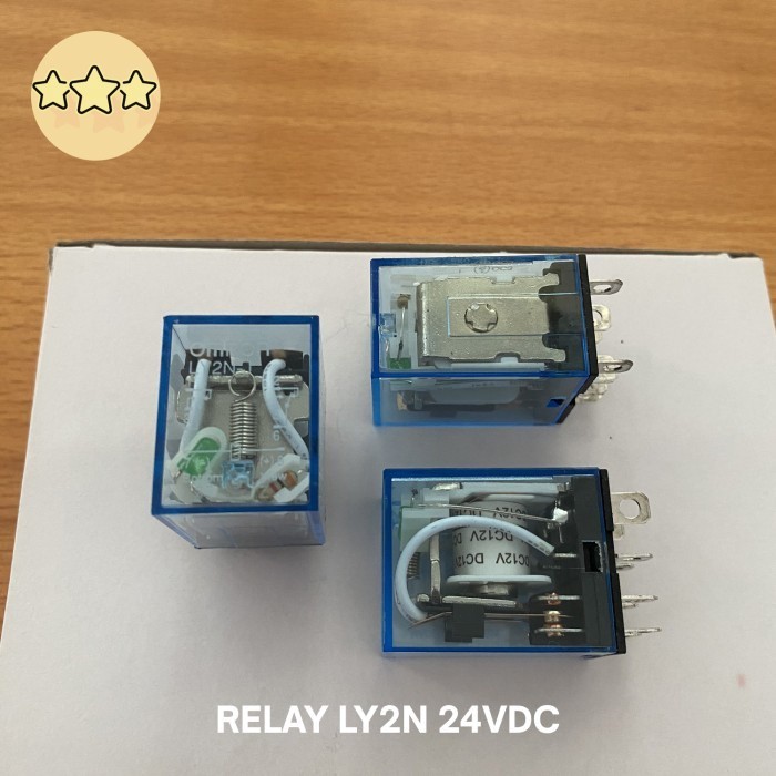 Jual RELAY OMRON LY2N LY2N-J 24V LY 2N 24VDC LY2 LY-2N J 24 VDC LY2NJ ...