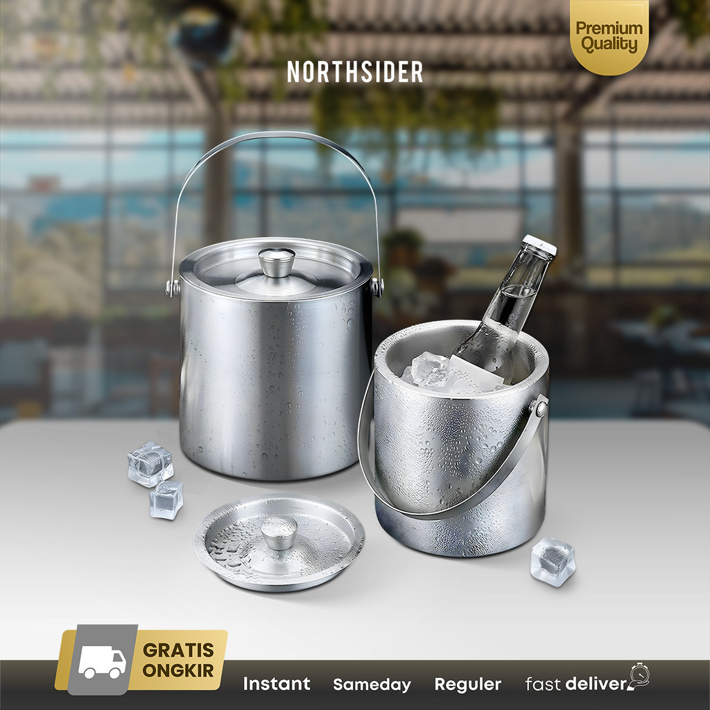 Jual Wadah Es Batu Ice Bucket Double Wall Cooler stainless steel VCH01 ...