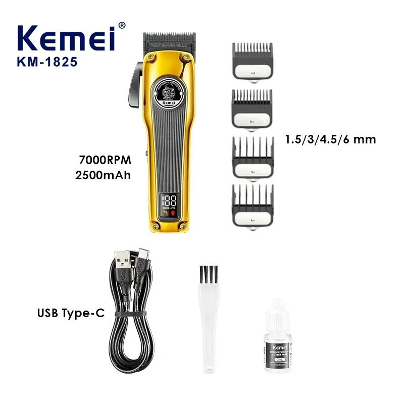 Jual Kemei KM-1825 Hair Clipper Trimmer Alat Cukur Rambut 1825 | Shopee Indonesia