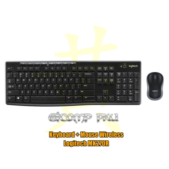 Jual Keyboard Mouse Wireless Logitech MK270 - K+M Wireless Logitech ...