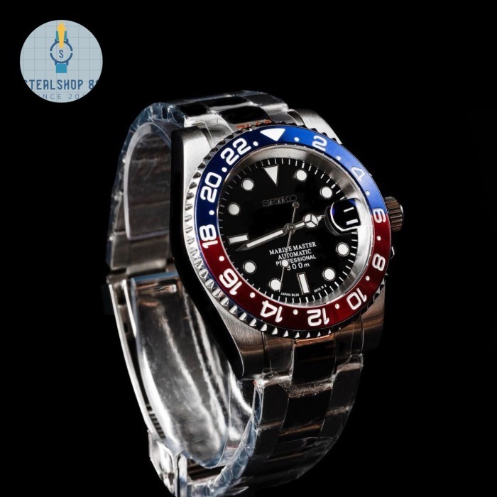 Jual Seiko Mod seikoaholic Submariner Pepsi NH35 | Shopee Indonesia
