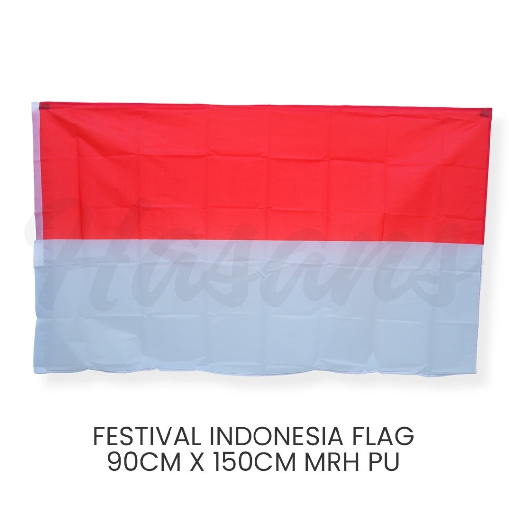 Jual (HASANS PARTY)Bendera Indonesia 90 x 150 Cm / Bendera Merah Putih ...