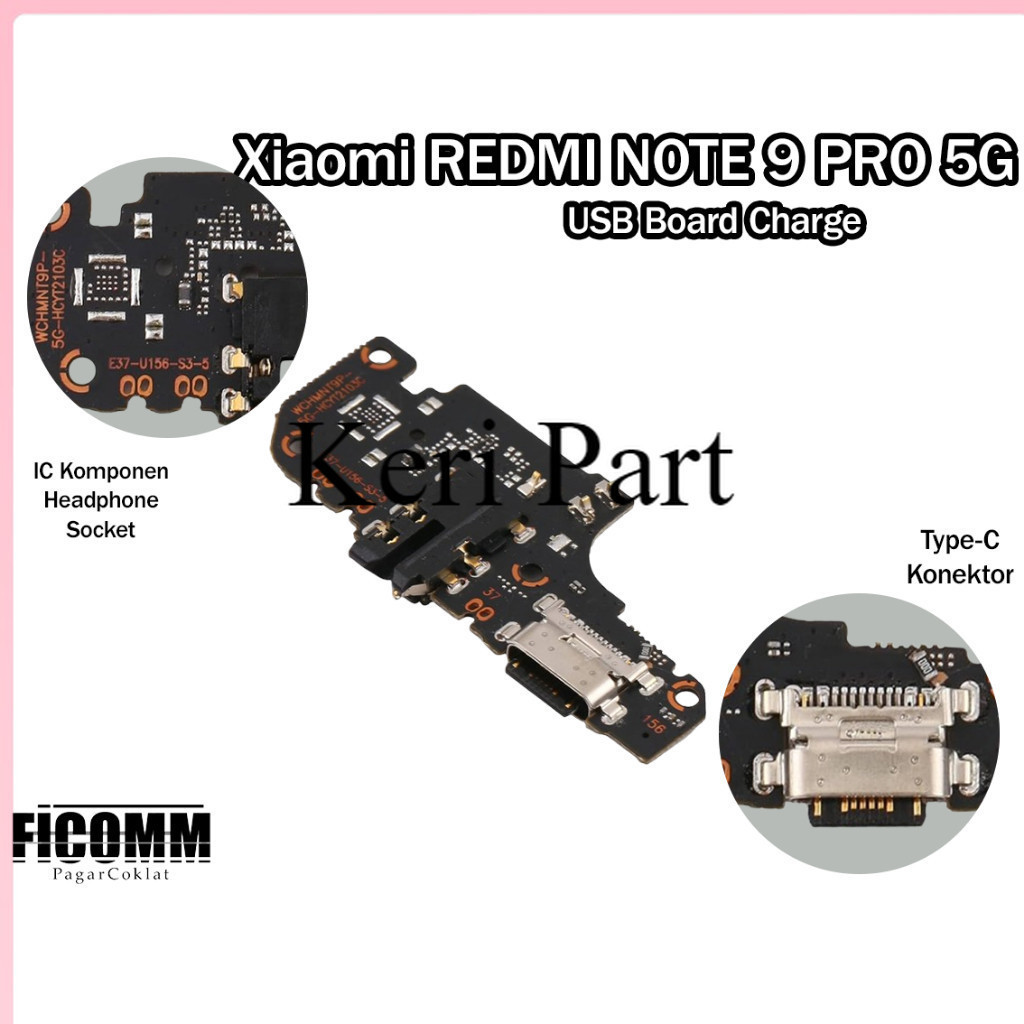 Jual Xiaomi Redmi Note 9 Pro 5G USB Board Charge PCB Plugin Fleksibel ...