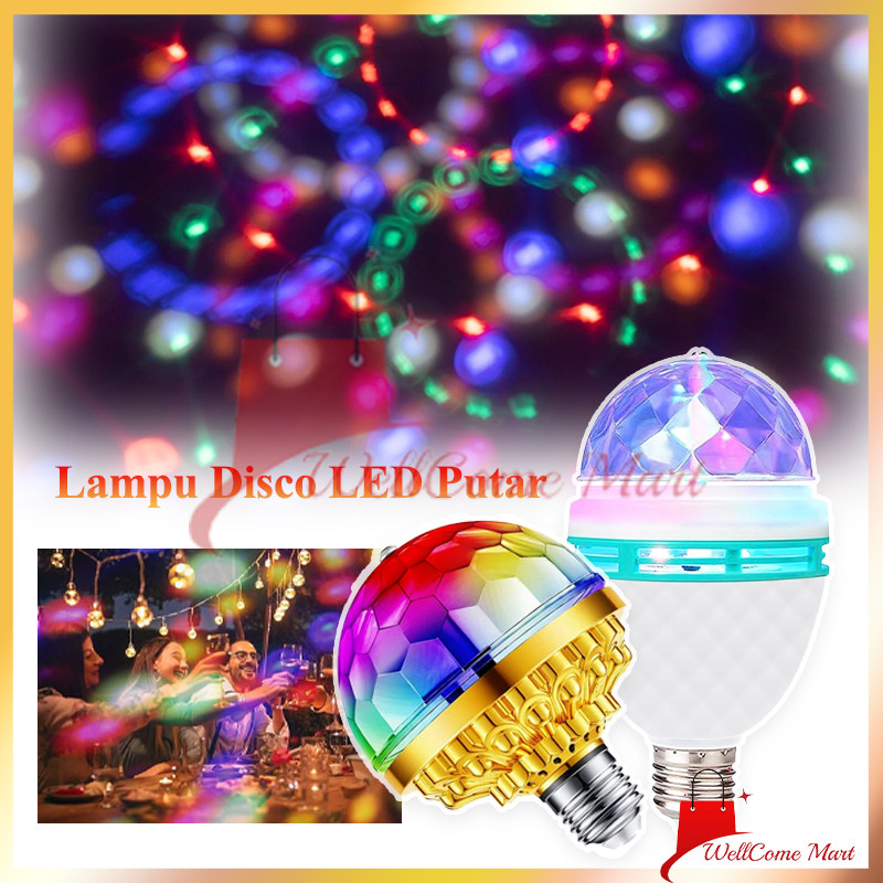 Jual Lampu Disco LED Putar / LED Disco RGB Rainbow / Putar Otomatis ...