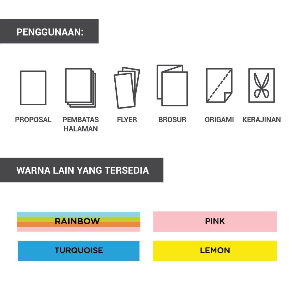 Jual [Stationery Spectrum] SiDU Kertas Fotocopy Berwarna Rainbow (10 warna) 80 GSM A4 - SDU RBW ...