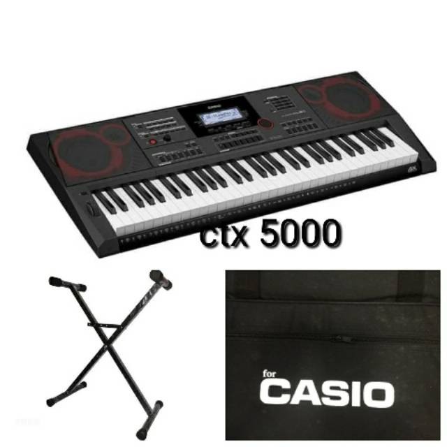 Jual PAKET KEYBOARD CASIO CT-X5000 CTX 5000 + STAND+TAS | Shopee Indonesia