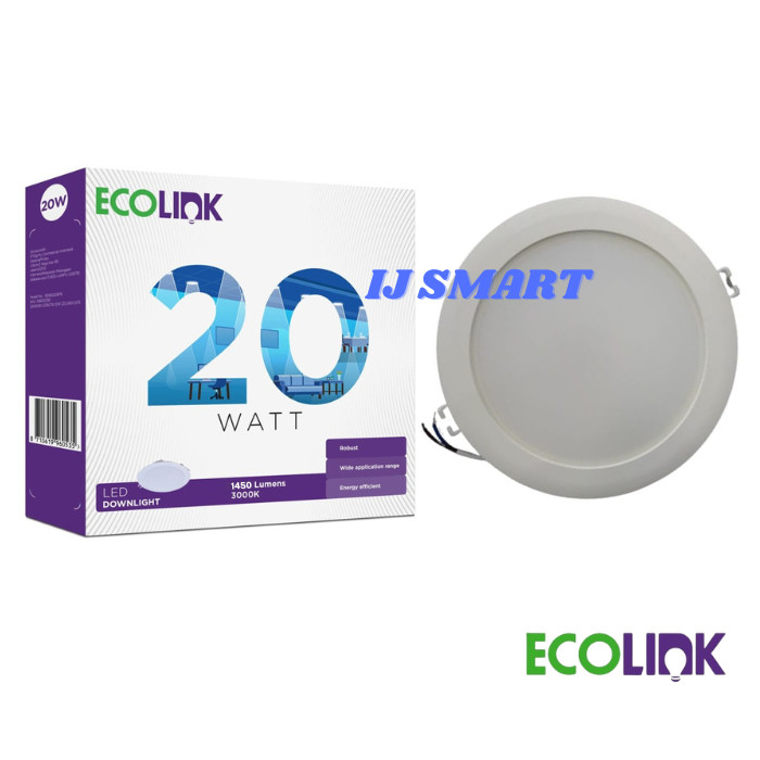 Jual Lampu Downlight Led Panel Ecolink 20 Watt Warm White/3000K ...