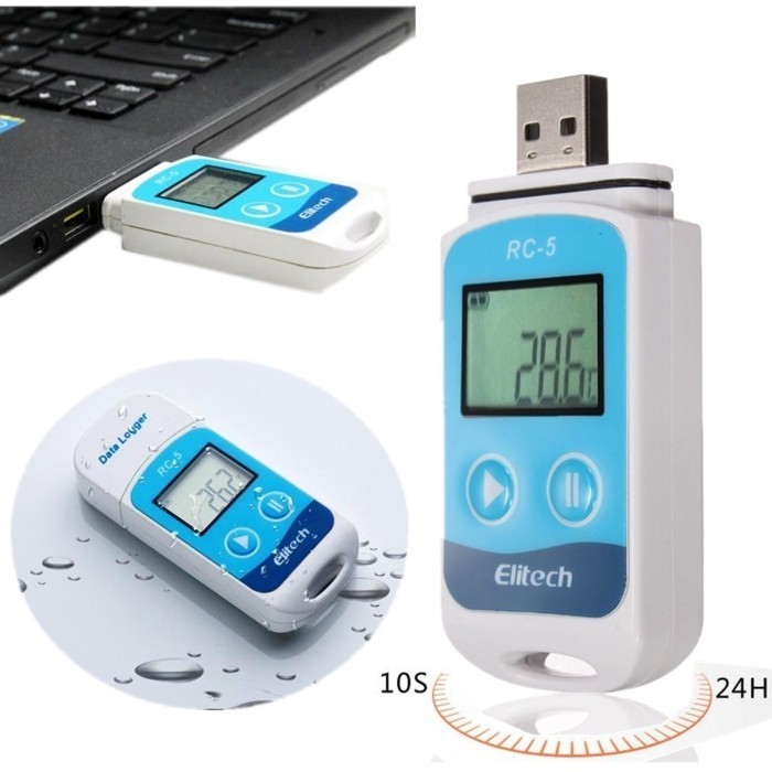 Jual Elitech RC-5 Temperature Data Logger Monitor USB RC5 RC 5 Suhu ...