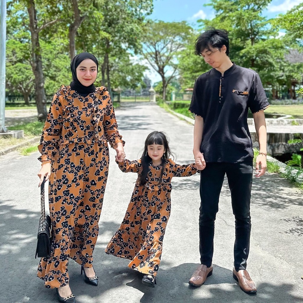 Jual GHAZU Aghnia Family Set Baju Couple Keluarga Sarimbit Lebaran ...