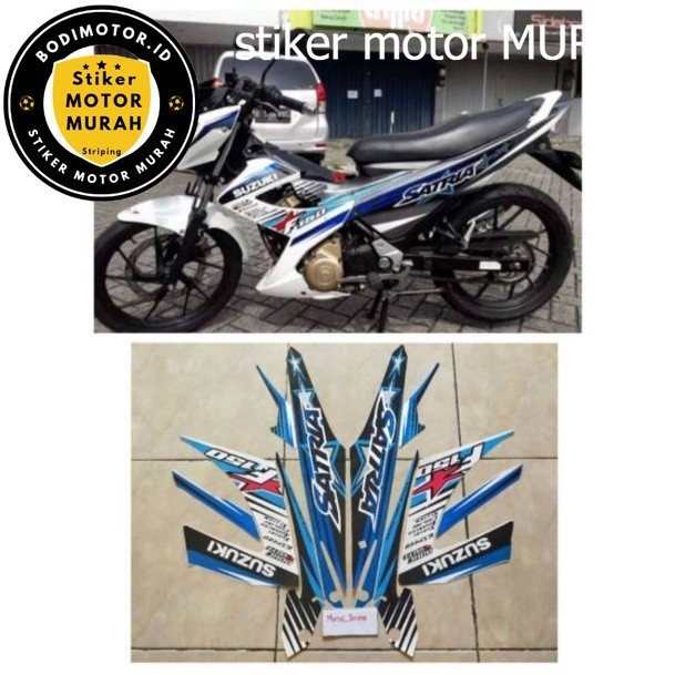 Jual STIKER STRIPING LIS BODY SATRIA FU F150 FACELIFT TAHUN 2014 ...