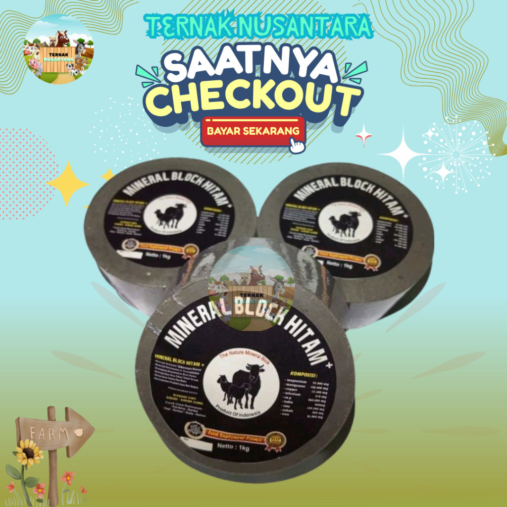 Jual MINERAL BLOK HITAM ORIGINAL 1 KG - Premium New Formula Premix ...