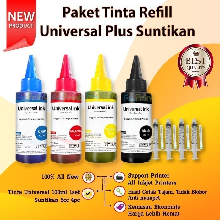 Jual Paket Tinta Refill Cartridge Canon 40 41 infus Printer IP1880 ...