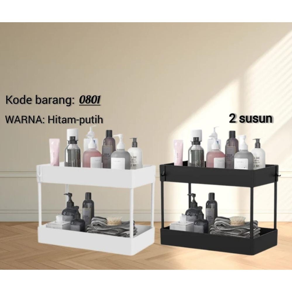 Jual KENT Rak 2 SUSUN Kokoh / Rak Dapur 2 Tingkat Rak Kamar Mandi 2 ...