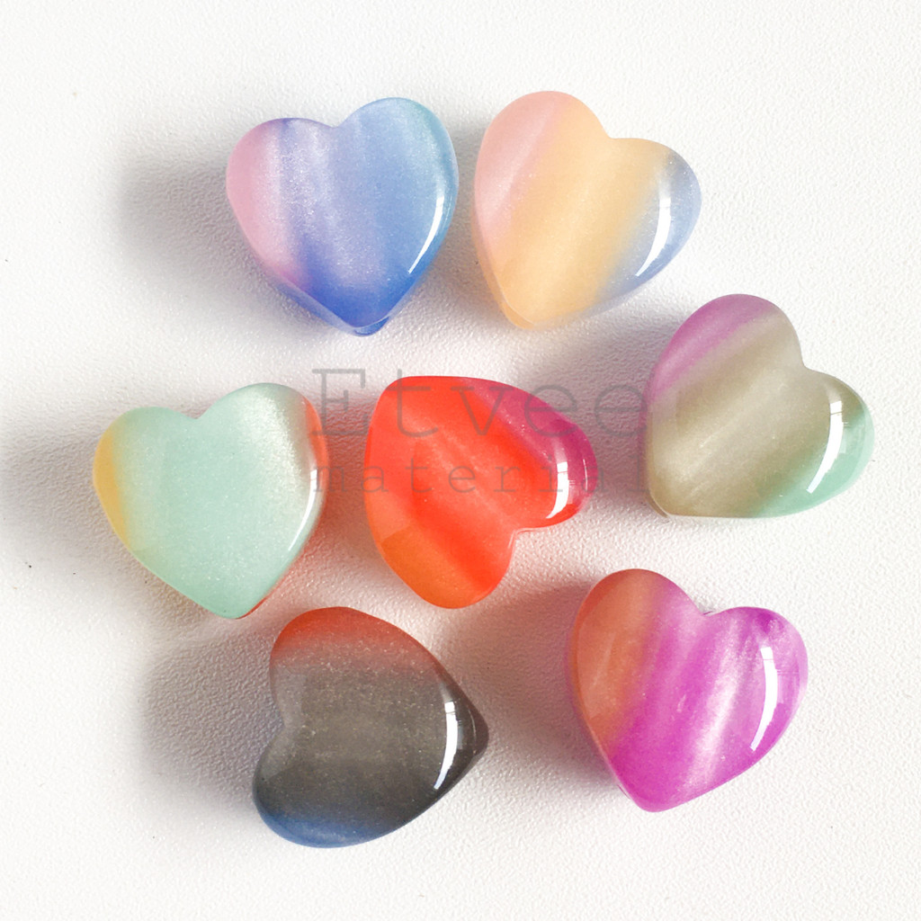 Jual Manik mote glass bead hati Love Gradasi galaxy | Shopee Indonesia