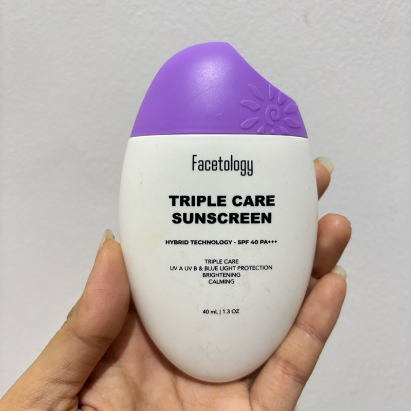 Jual Facetology Triple Care Sunscreen SPF 40 PA+++ 40ML | Shopee Indonesia