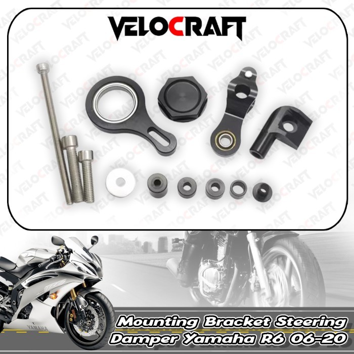 Jual Bracket Steering Damper Velocraft Yamaha YZF-R6 YZF R6 YZFR 6 R ...