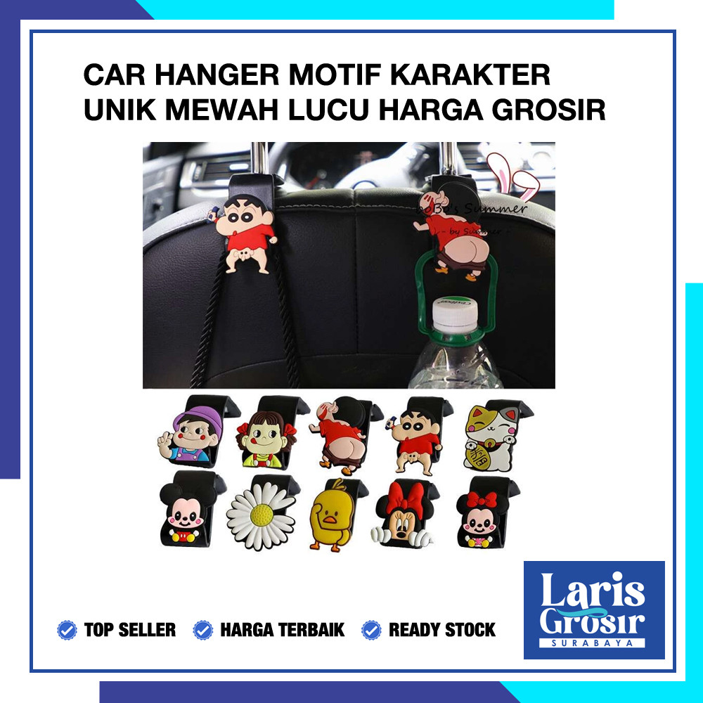 Jual Hanger Car Hook Hanger Mobil Karakter / Gantungan Kait Barang ...
