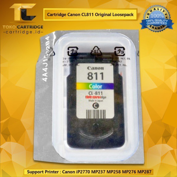 Jual Cartridge Canon CL811 Color New Original Loosepack Catridge CL-811 ...