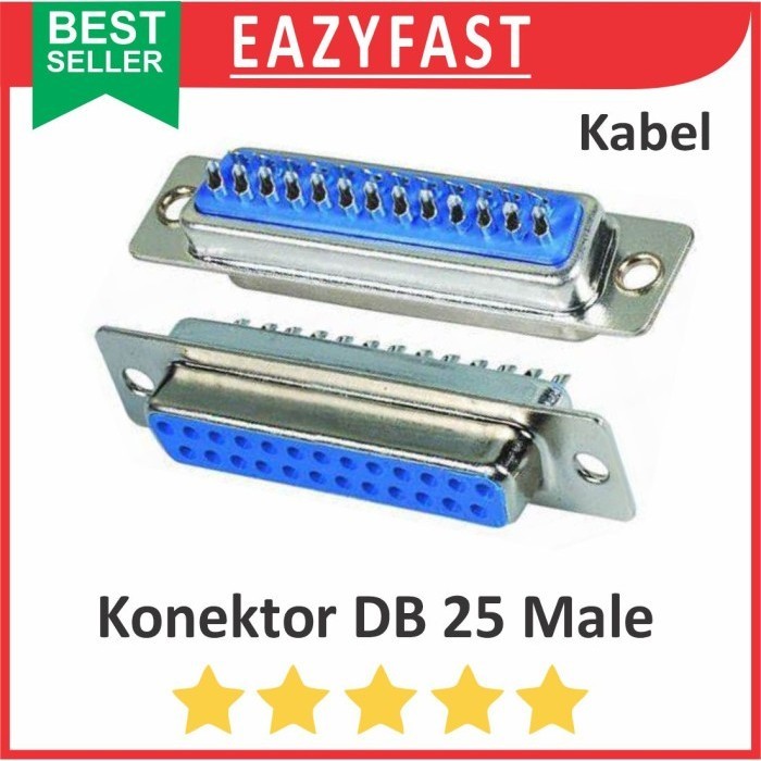 Jual Konektor DB25 Female Parallel LPT DB 25 Connector Jack Socket ...