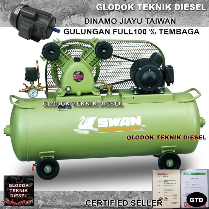 Jual prmom murah SWAN AIR COMPRESSOR (S SERIES) 1/2 HP KOMPRESOR ANGIN ...