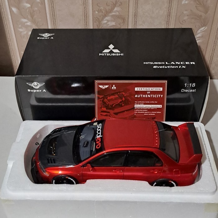 Jual terbaru super a mitsubishi lancer evo 9 socal evo skala 18 merah ...