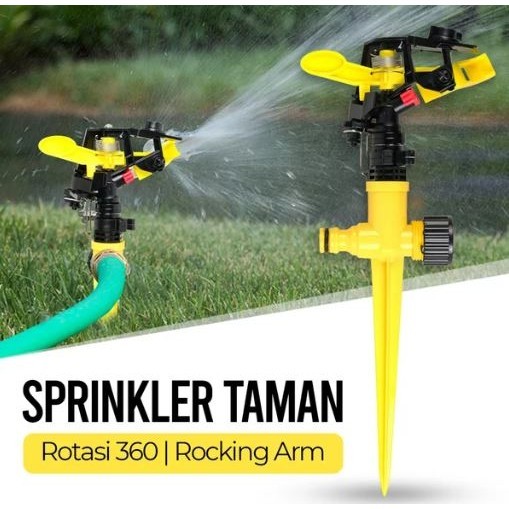 Jual Sprinkle Mancur Rotasi 360 PVC Rocking Taman Penyiram Tanaman Air ...