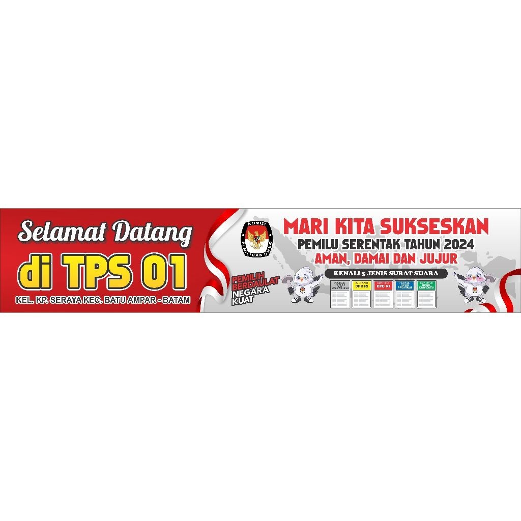 Jual JDM- Spanduk Banner Selamat Datang di TPS bisa Custom | Shopee ...