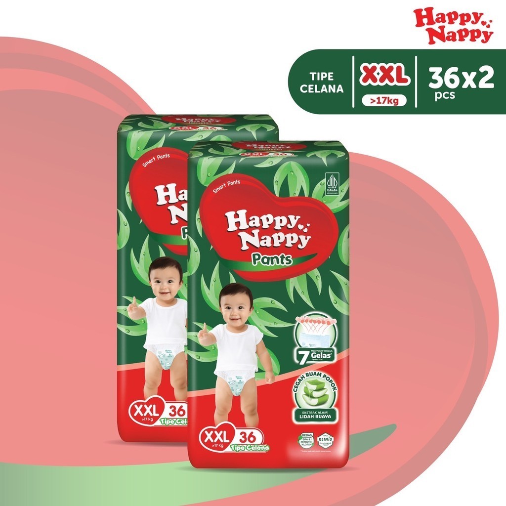 Jual Happy Nappy Smart Pants XXL 36s x2 | Shopee Indonesia