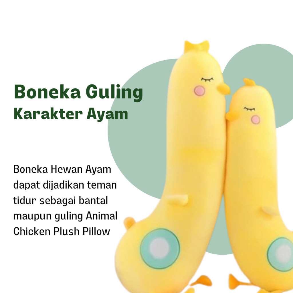 Jual Boneka Guling Karakter Ayam Kuning Ukuran 50 cm / 70 cm Lucu dan ...