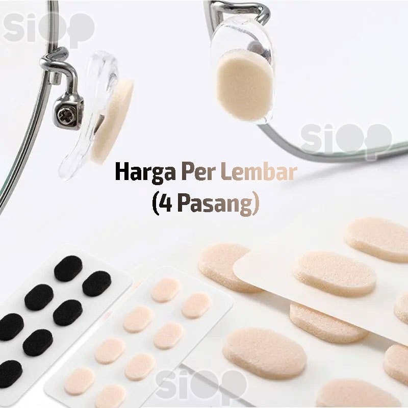 Jual Busa Kacamata 4 pasang Bantalan Hidung Kacamata Busa Spon Anti ...