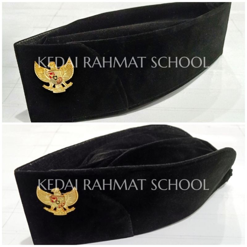 Jual Topi Peci Kopiah Songkok Paskib Paskibra Petugas Upacara Pin ...