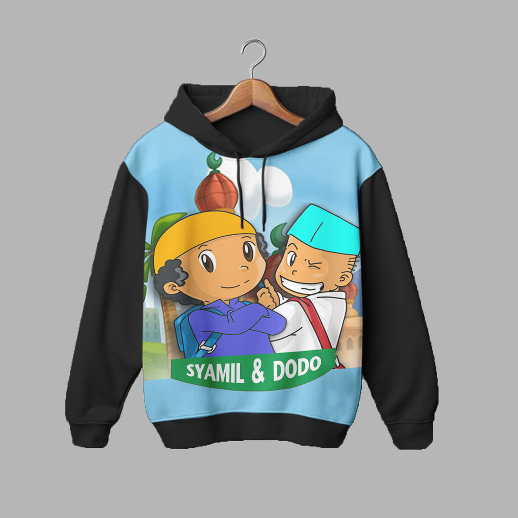 Jual Hoodie Anak Syamil & Dodo Jaket 3D Kartun Syamil & Dodo CD003 ...