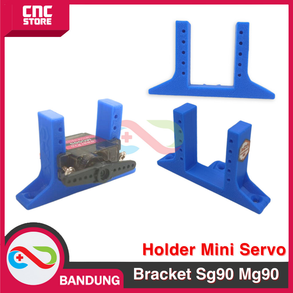 Jual Bracket Servo MG90 SG90 Vertikal Dudukan Mini Servo Holder ...
