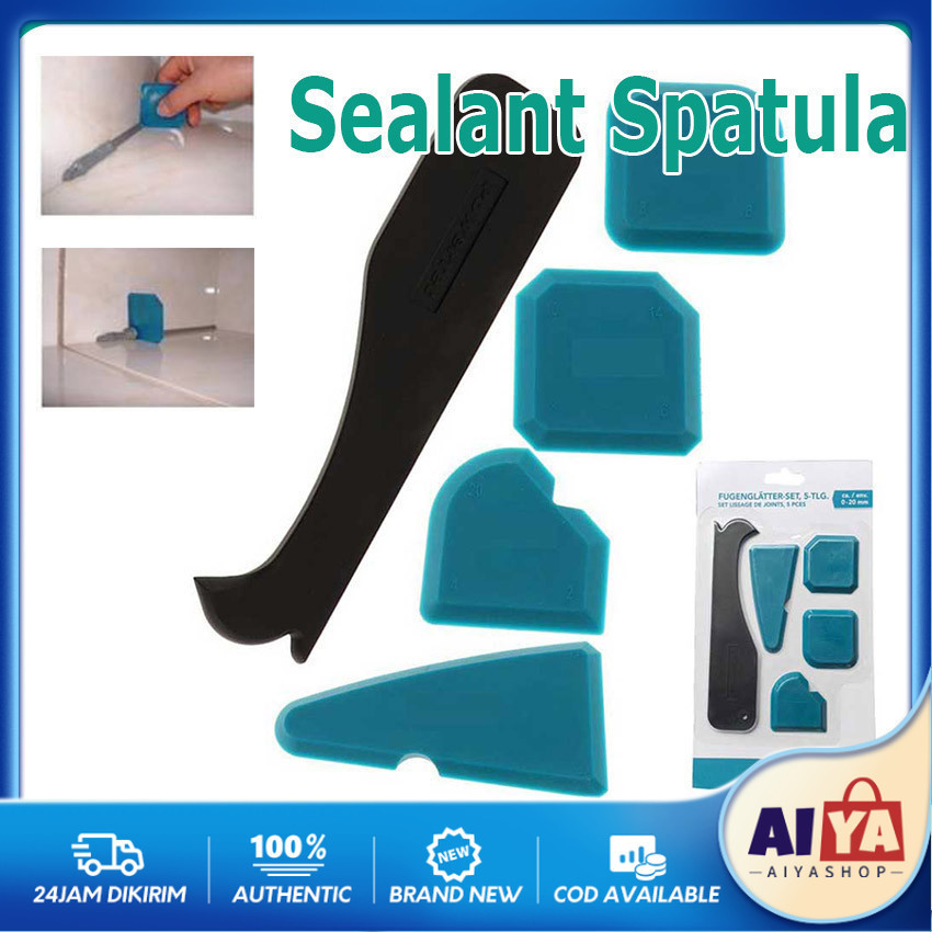 Jual 5 psc/set spatula sealant dempul Semen Caulk untuk jendela pintu ...