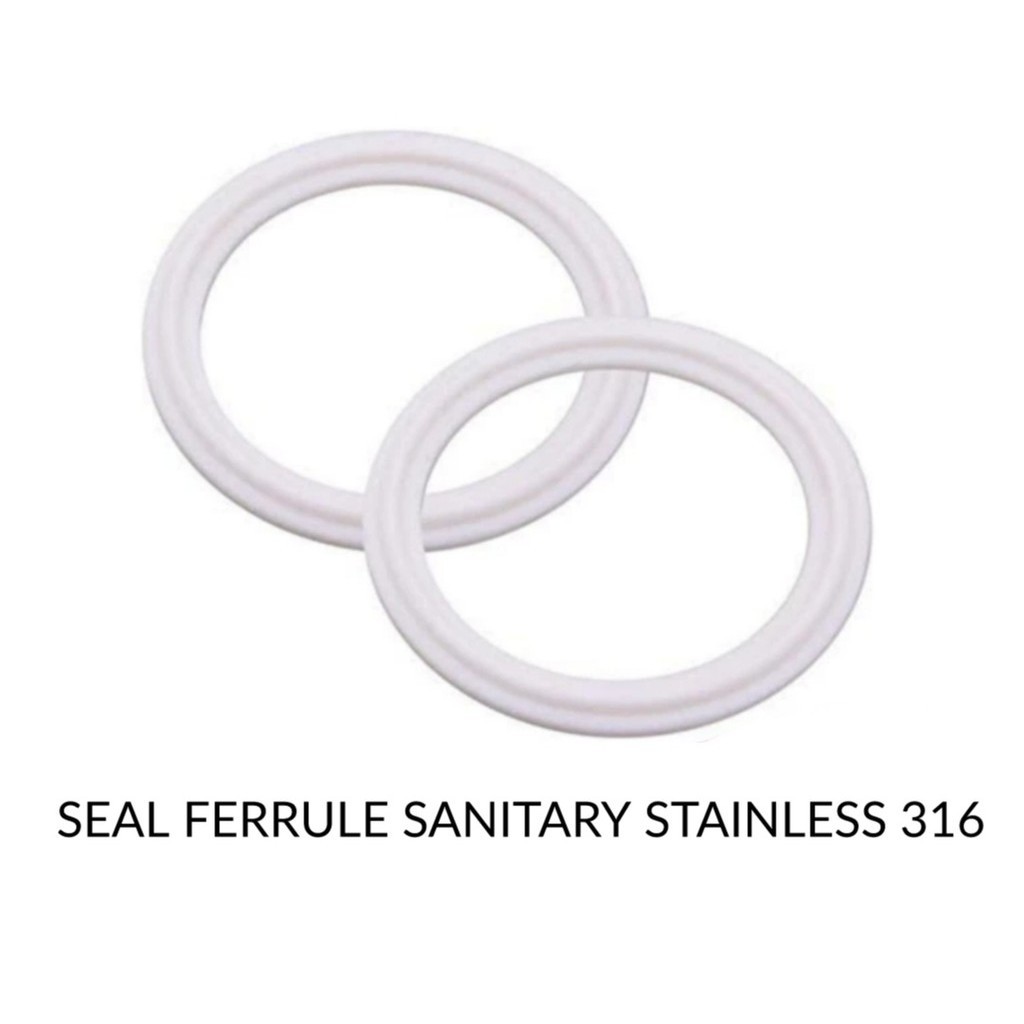 Jual SEAL / GASKET SILICONE FERRULE SANITARY DIN DN10 9MM X 34MM ...