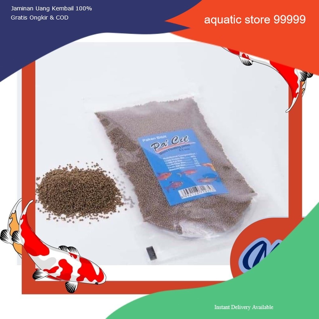 Jual makanan ikan kecil PACIL PA CIL 0,5 MM saset 50 gr | Shopee Indonesia