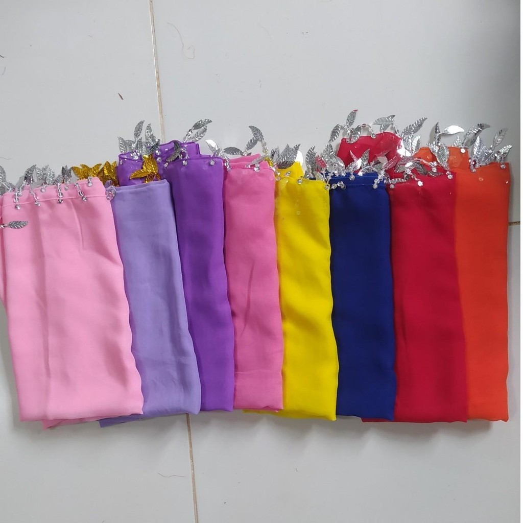 Jual Sampur Polos 2,5 Meter Anak SMP Dewasa / Sampur Gombyok Besar ...